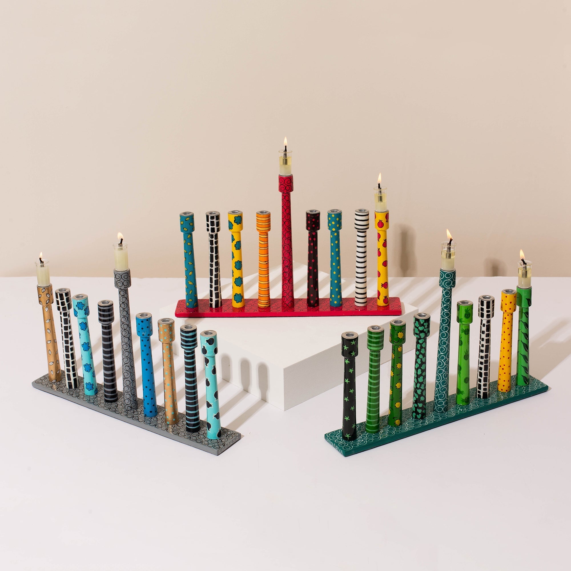 Designer Menorah for Hanukkah – Line Series – SURI US