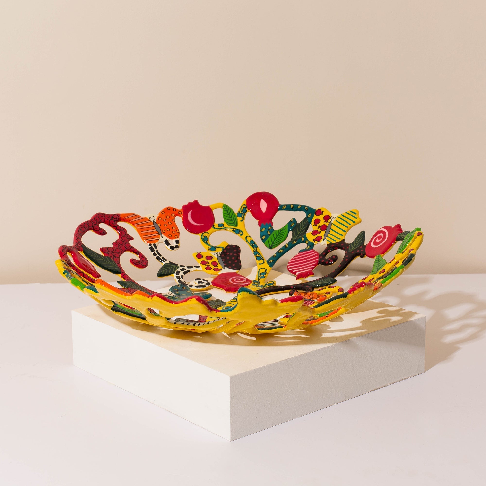 Handcrafted Tree of Life Fruit Bowl – Eden Series – SURI US