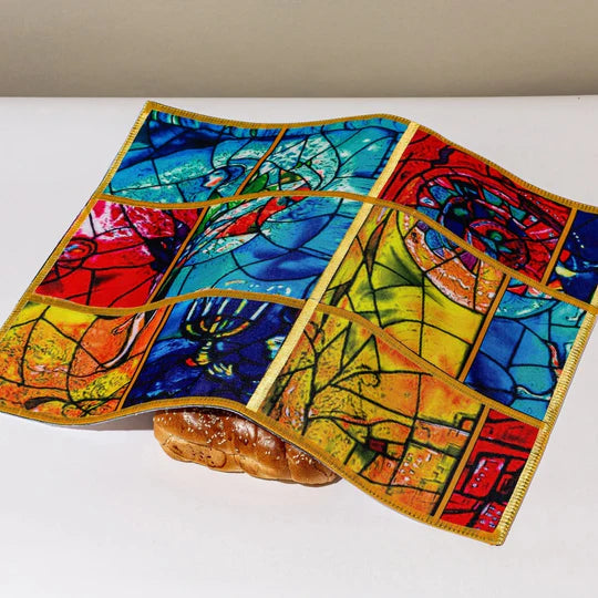 Shabbat Challah Cover Made from Sustainable Bamboo Fabric - Chagall Co ...